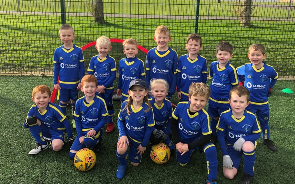 Kits for Kids – Island Marine FC U6 kitted out | Aberthaw Plant