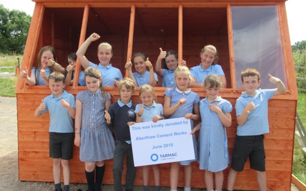 Tarmac opens the door to outdoor play at Llangan School | Aberthaw Plant