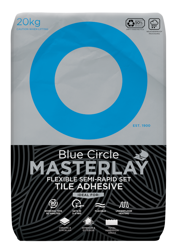 MASTERLAY TILE ADHESIVE – Tarmac Blue Circle