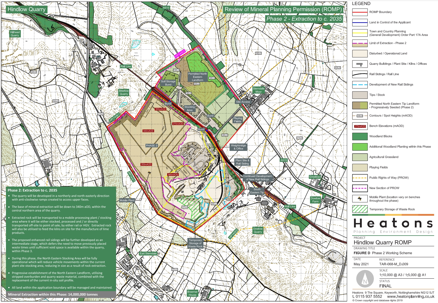 Proposed working scheme | Hindlow Quarry