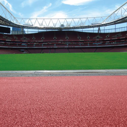 Coloured asphalt for football stadium – Tarmac