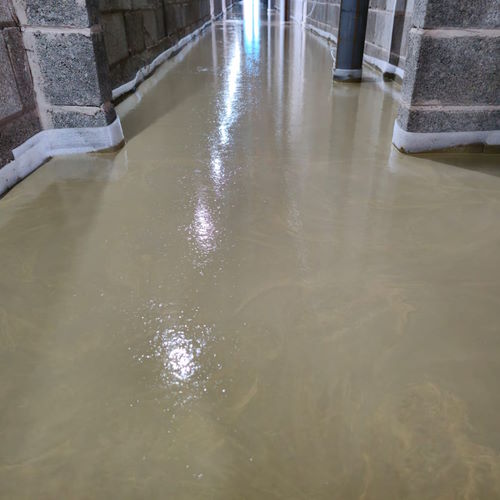 Liquid Cement Screed For Apartment Development Tarmac