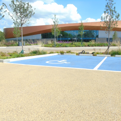 Coloured asphalt surfacing for new ice centre – Tarmac